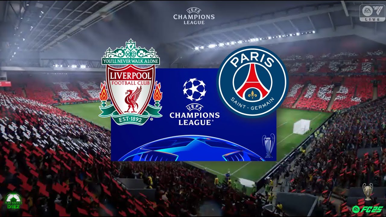 LIVERPOOL vs PSG | UEFA CHAMPIONS LEAGUE | EA FC25 | PS D1EZ - YouTube