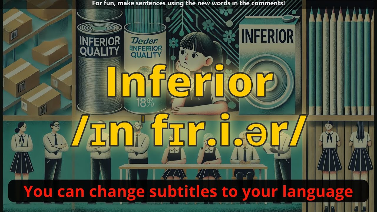 Inferior meaning with 5 examples - YouTube
