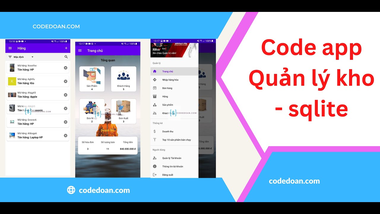 Share code app quản lý kho hàng – csdl sqlite đồ án lập trình di động ...