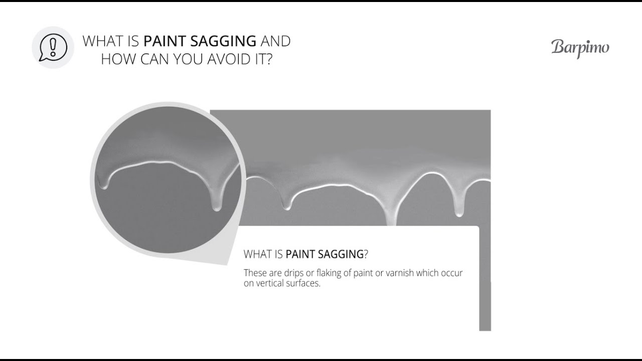 What is paint sagging and how can you avoid it? - YouTube