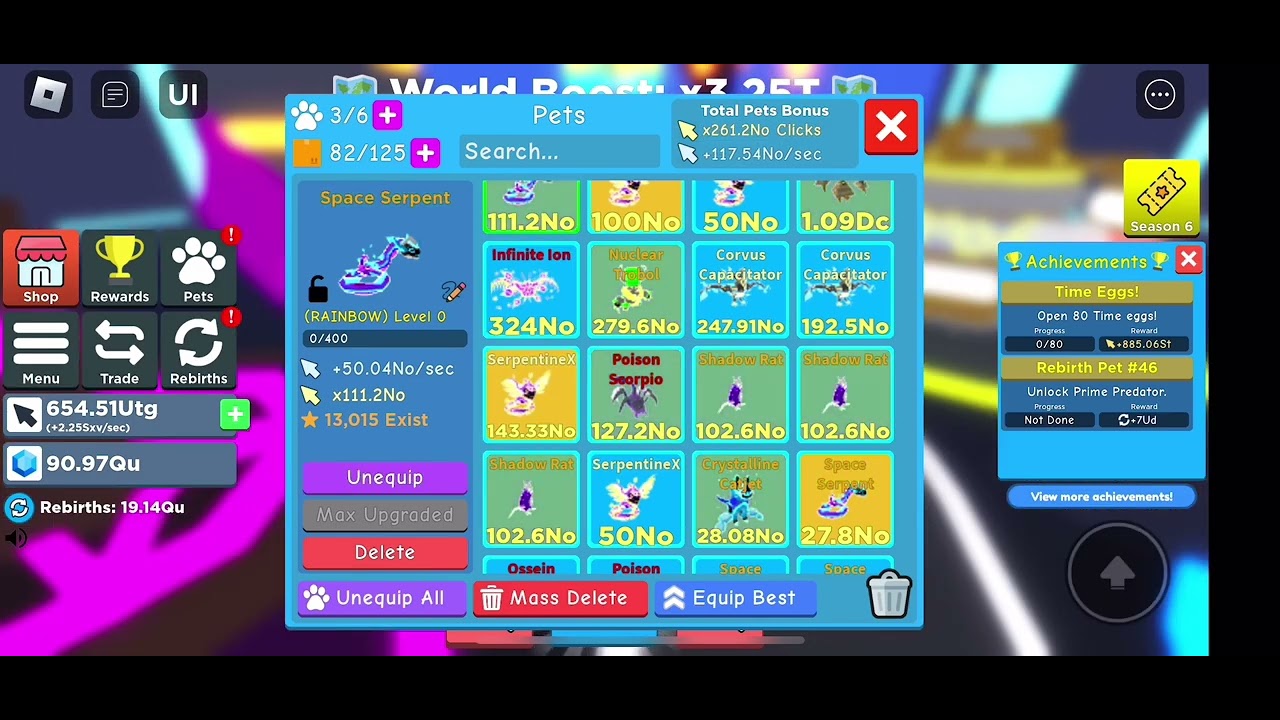 Playing roblox clicker sim - YouTube