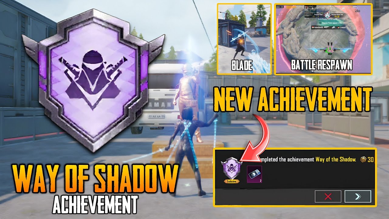 EASYWAY TO COMPLETE ( WAY OF THE SHADOW ) ACHIEVEMENT in PUBG Mobile ...