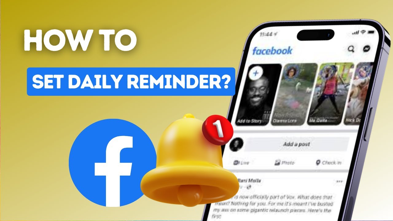 How to set daily reminder on Facebook? - YouTube