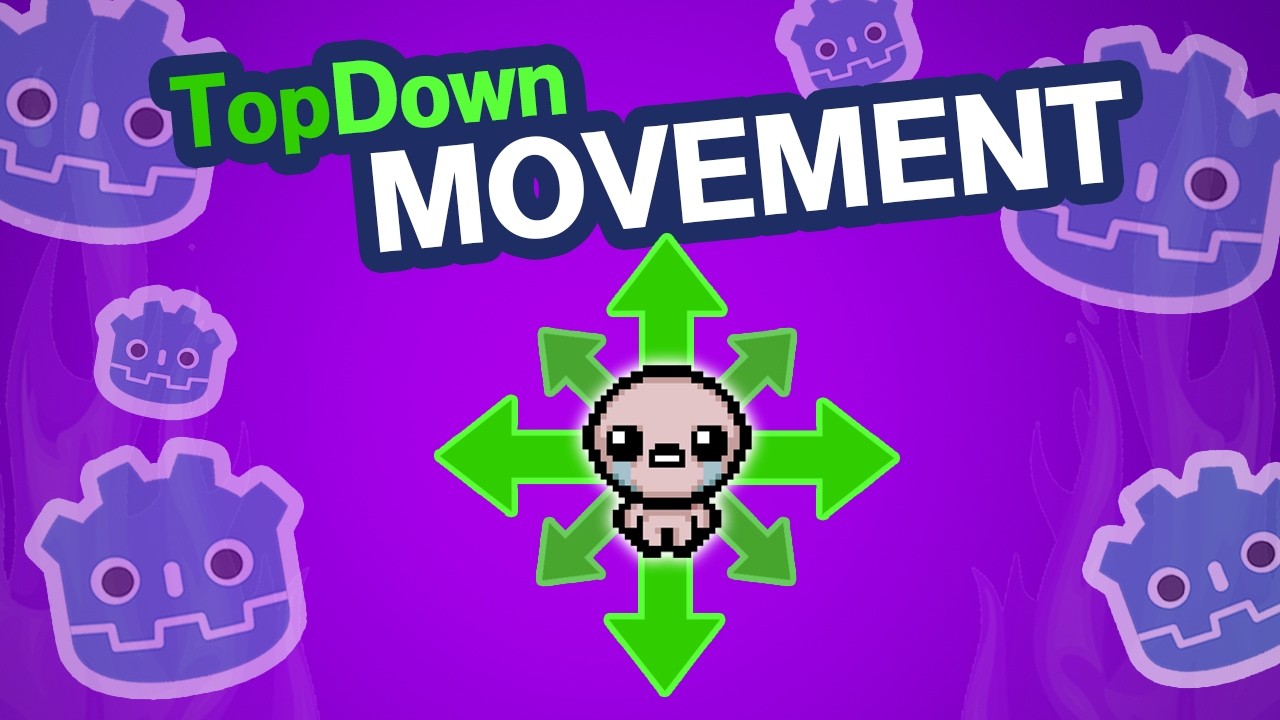 SIMPLE and SMOOTH Top Down Player MOVEMENT in Godot - YouTube