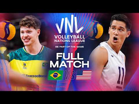 Brazil 🇧🇷 vs. USA 🇺🇸 - VNL 2024 | Full Match - Week 3