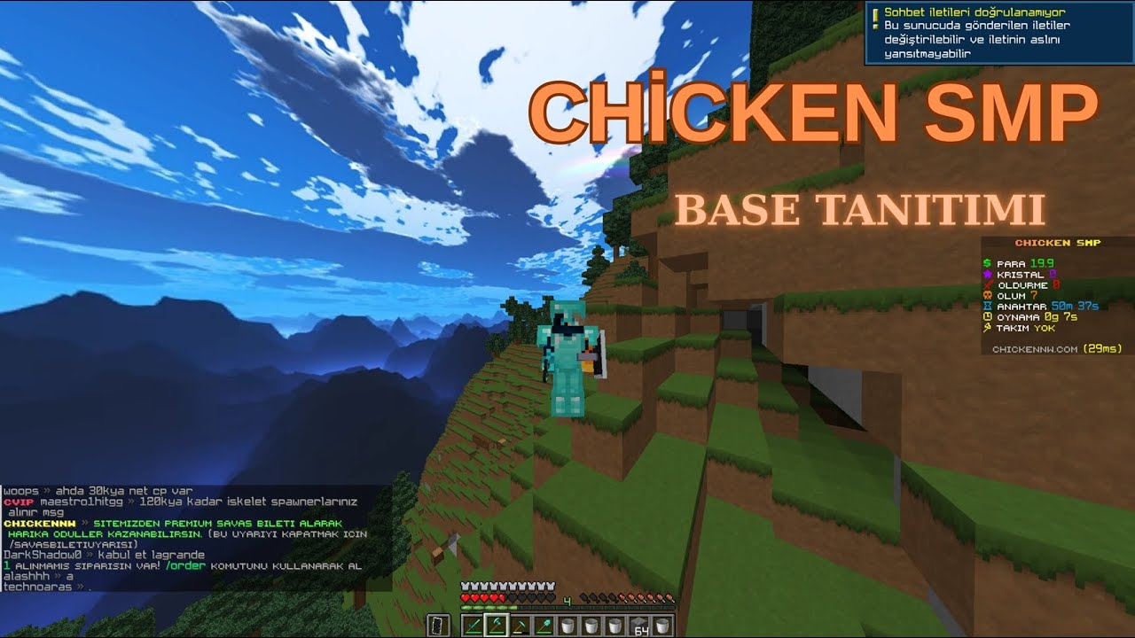 Chicken Smp de oynuyorum (Base Tanıtım) - YouTube
