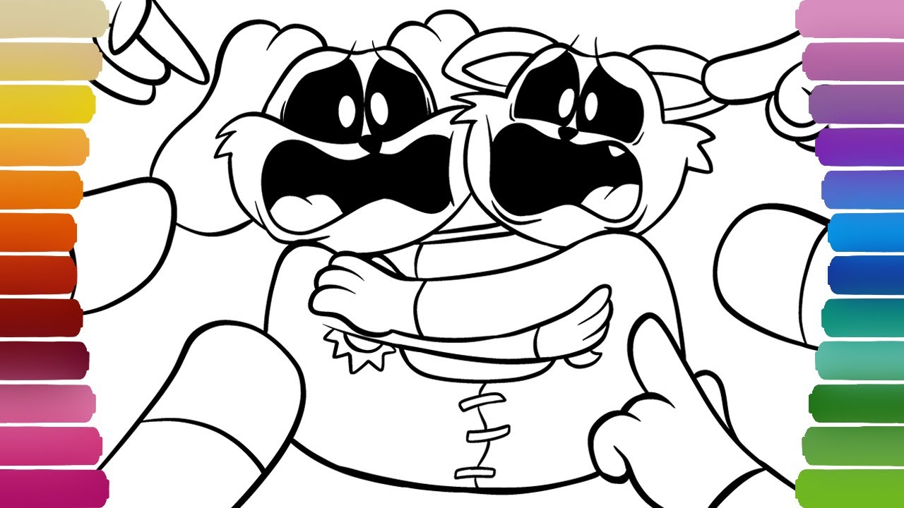 CATNAP & DOGDAY PROTOTYPE Coloring Pages / How to Color POPPY PLAYTIME ...