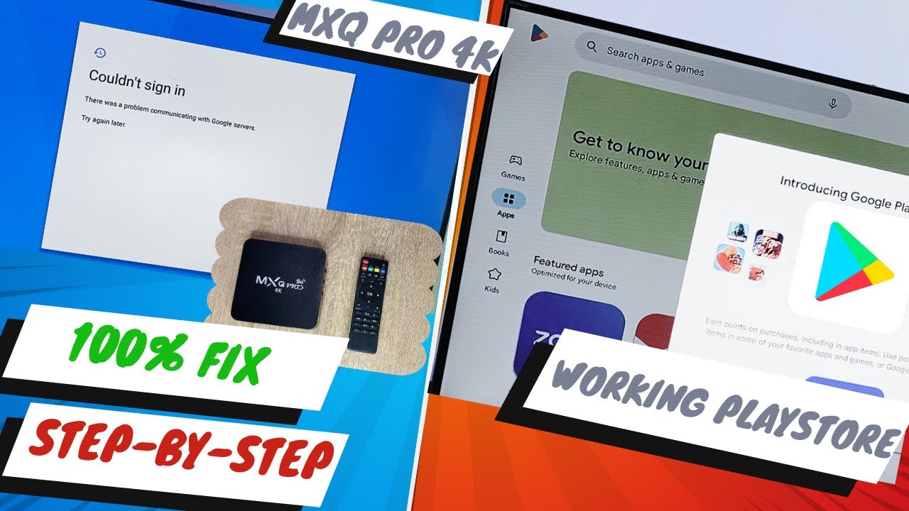 100% Working : MXQ Pro 4K How to Install Google Play Store and Gmail ...