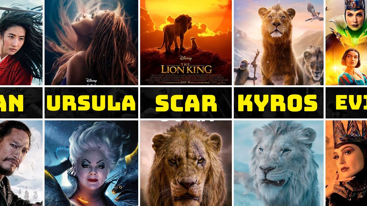 Every Disney Live Action Villain | 1994- 2025 - YouTube