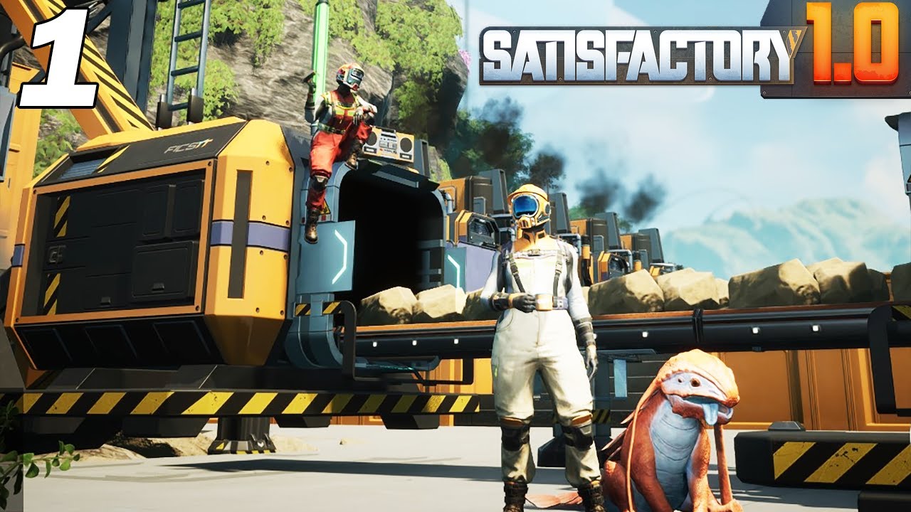 Ma première aventure sur Satisfactory 1.0 ! Satisfactory 1 - YouTube