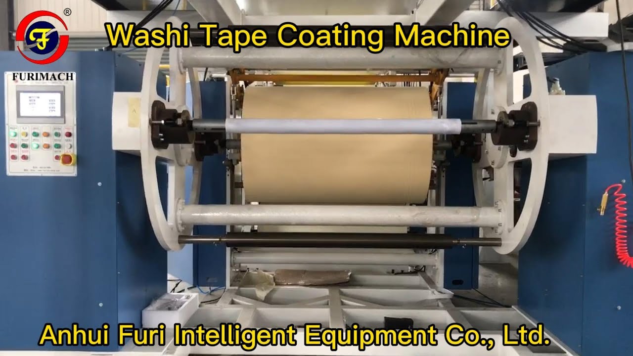Washi Tape Coating Machine to Produce Washi Tape Jumbo Rolls and Tapes ...