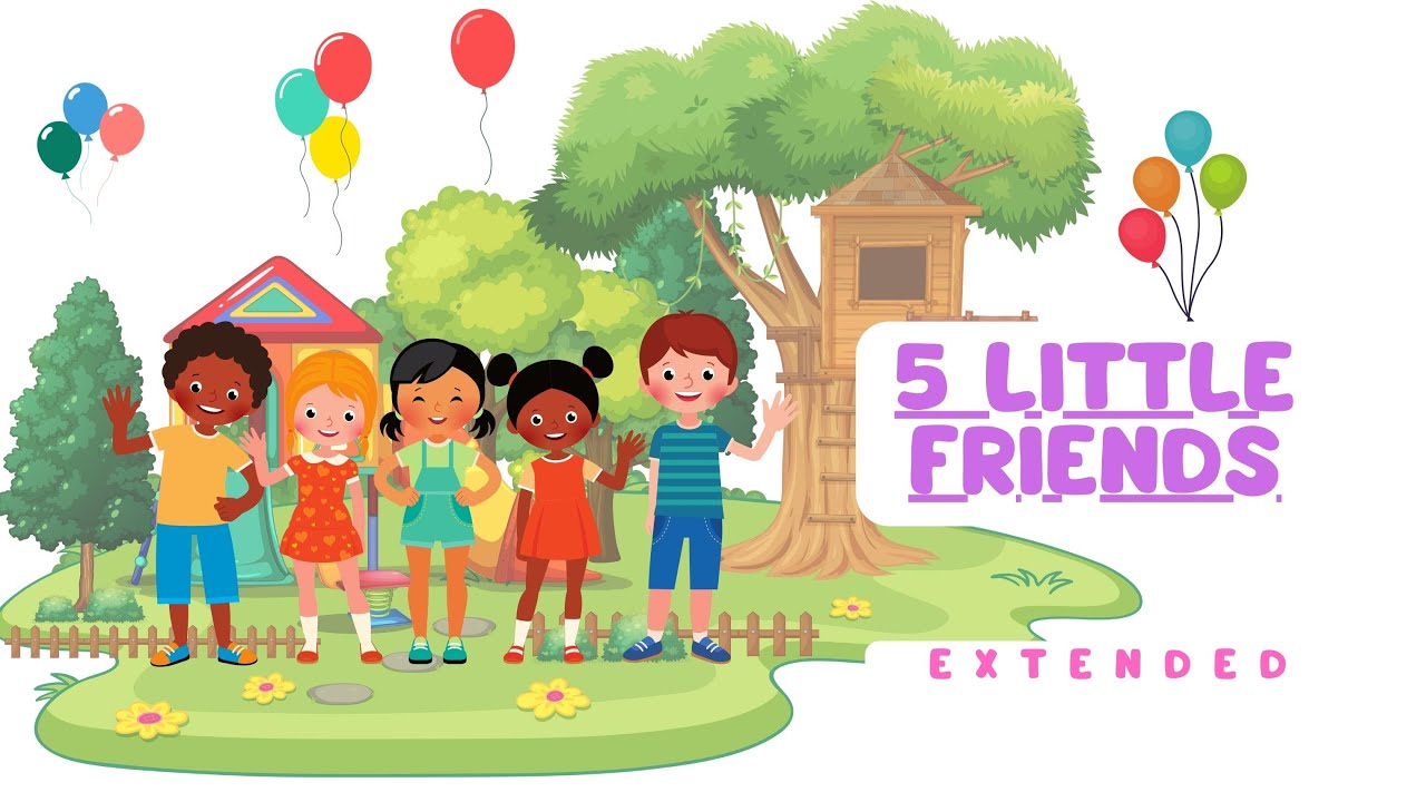 Baby Song 5 little Friends I learn 1 to 5 I Nursery Rhymes & Kids Songs ...