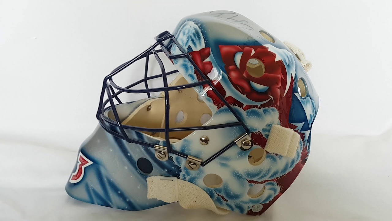 Patrick Roy Avalanche Colorado signed Goalie Mask Painted by Guy ...
