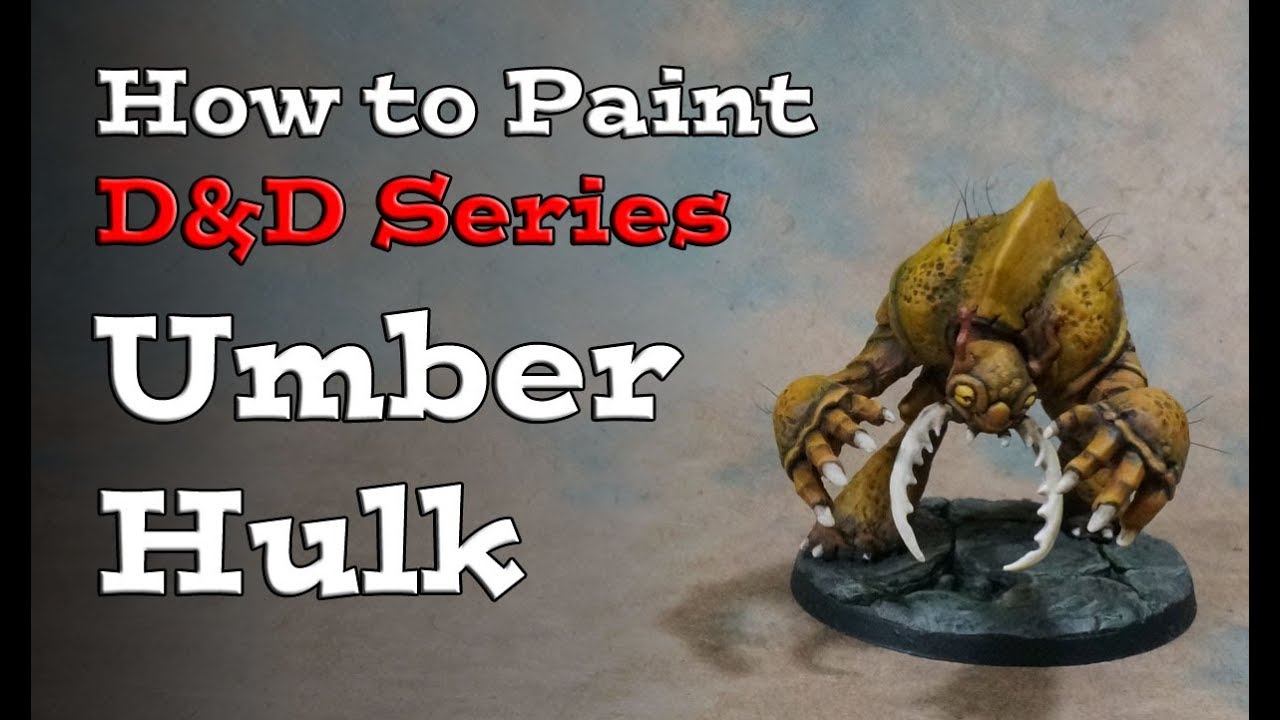 How to Paint a D&D Umber Hulk - YouTube