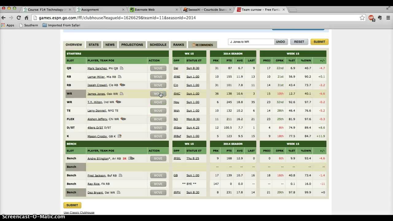 Fantasy Football How To Set Your Lineup - YouTube