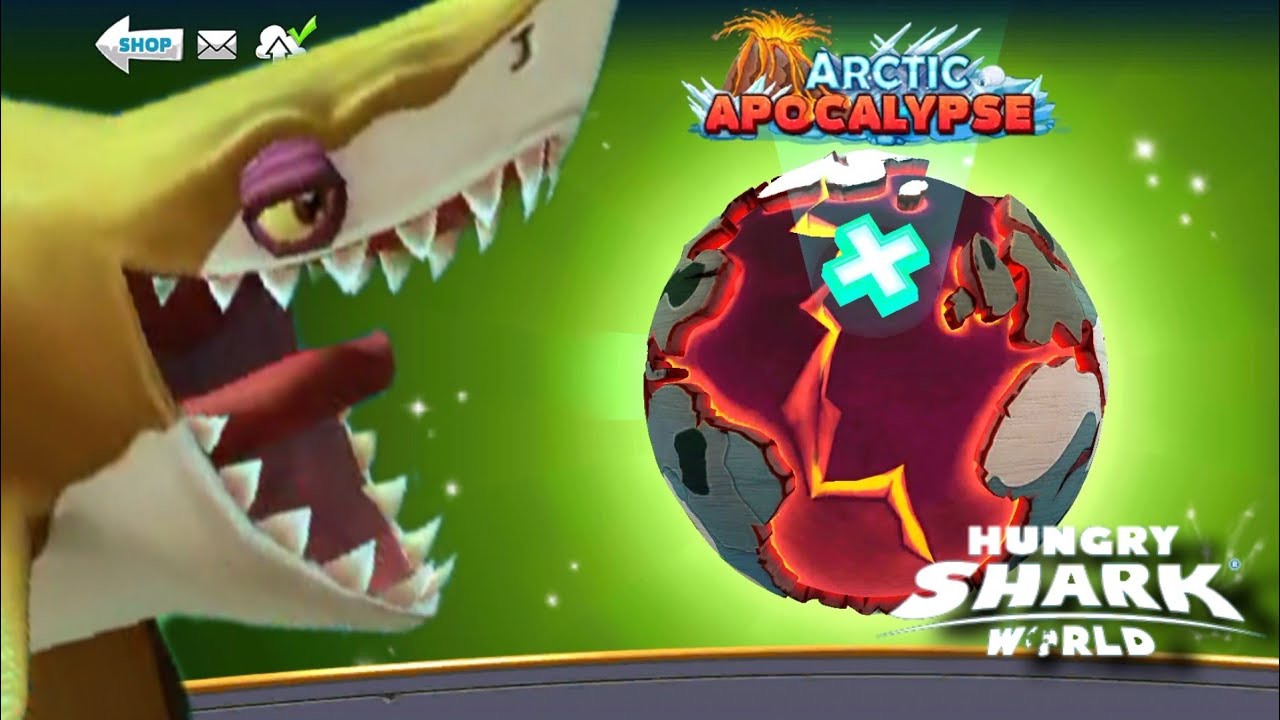 NEW GIANT BLACKTIP REFF SHARK IN ARTIC APOCALYPSE WORLD - HUNGRY SHARK ...