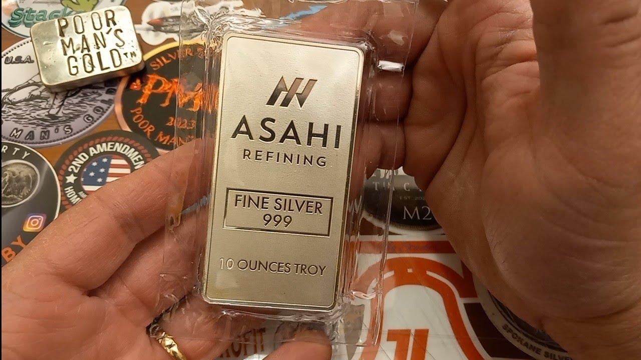 ASAHI 10 oz SILVER BAR ADDED TO THE STACK !! - YouTube