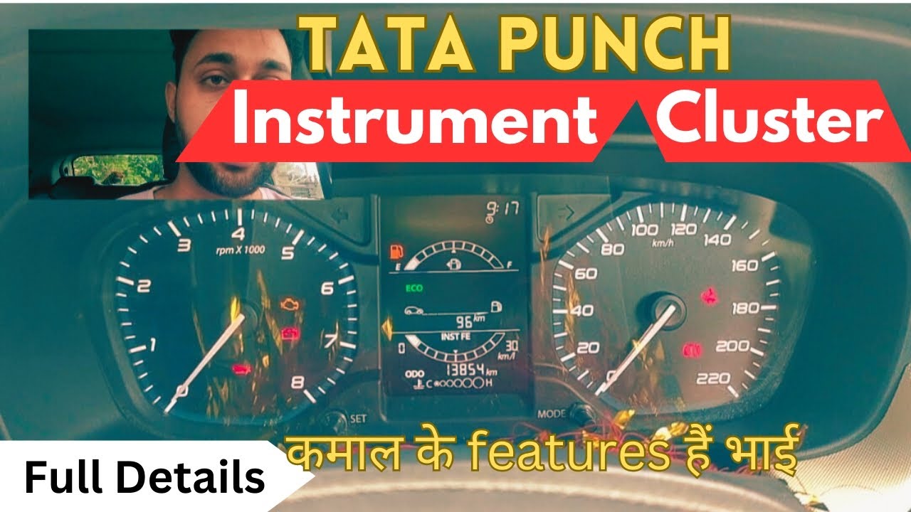 Tata Punch Instrument Cluster amazing unknown features 🙏!! इस price ...