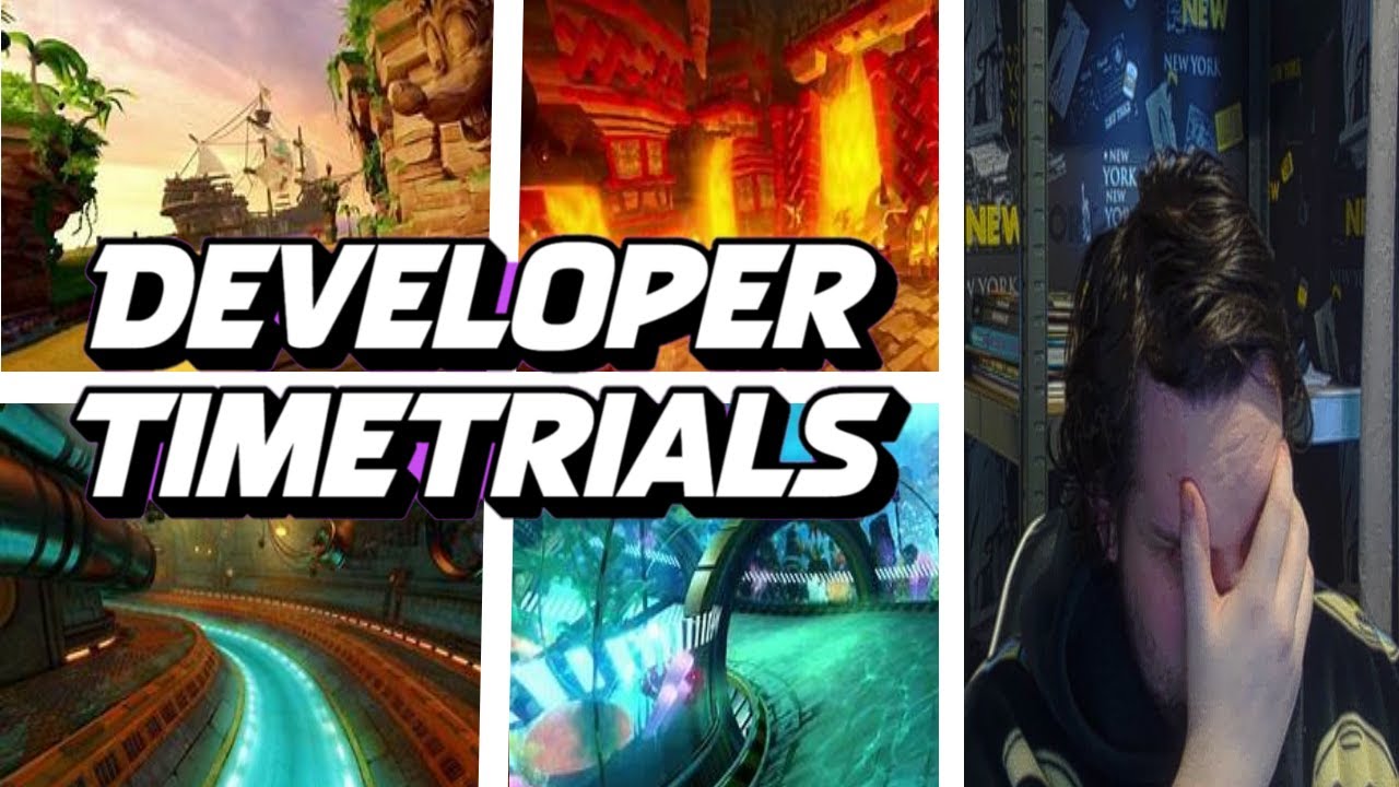 N Sanity Beach Struggles | CTR NF Developer Time Trials Part 1 - YouTube