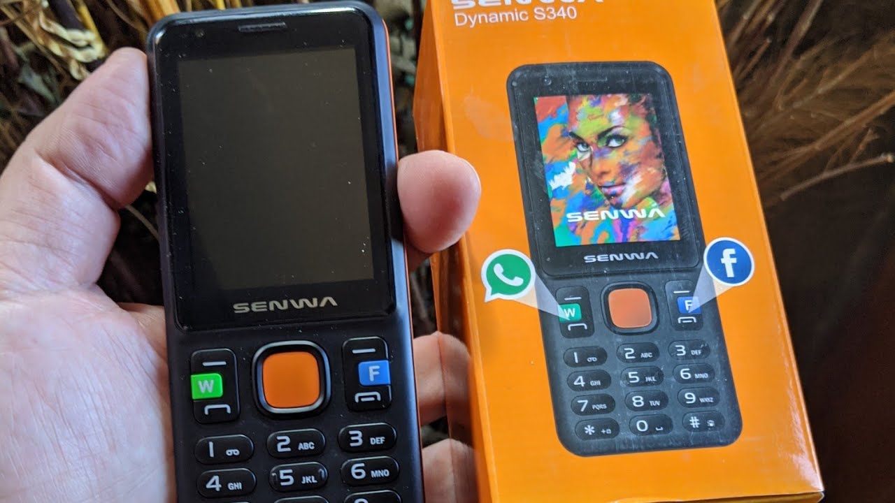 Senwa Dynamic S340 móvil Celular Básico con WhatsApp y Facebook - YouTube