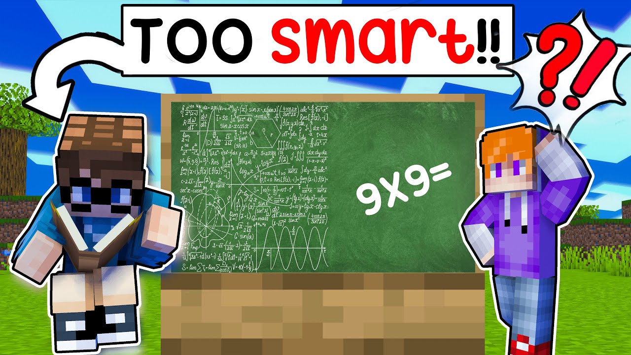 I'm TOO SMART In Minecraft! - YouTube