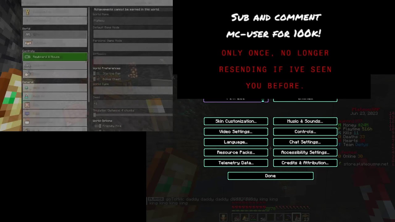 PlateouSmp AFK MONEY with campfires. MINECRAFT STREAM - YouTube