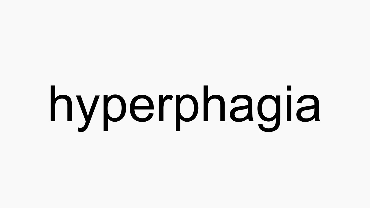 How to pronounce hyperphagia - YouTube