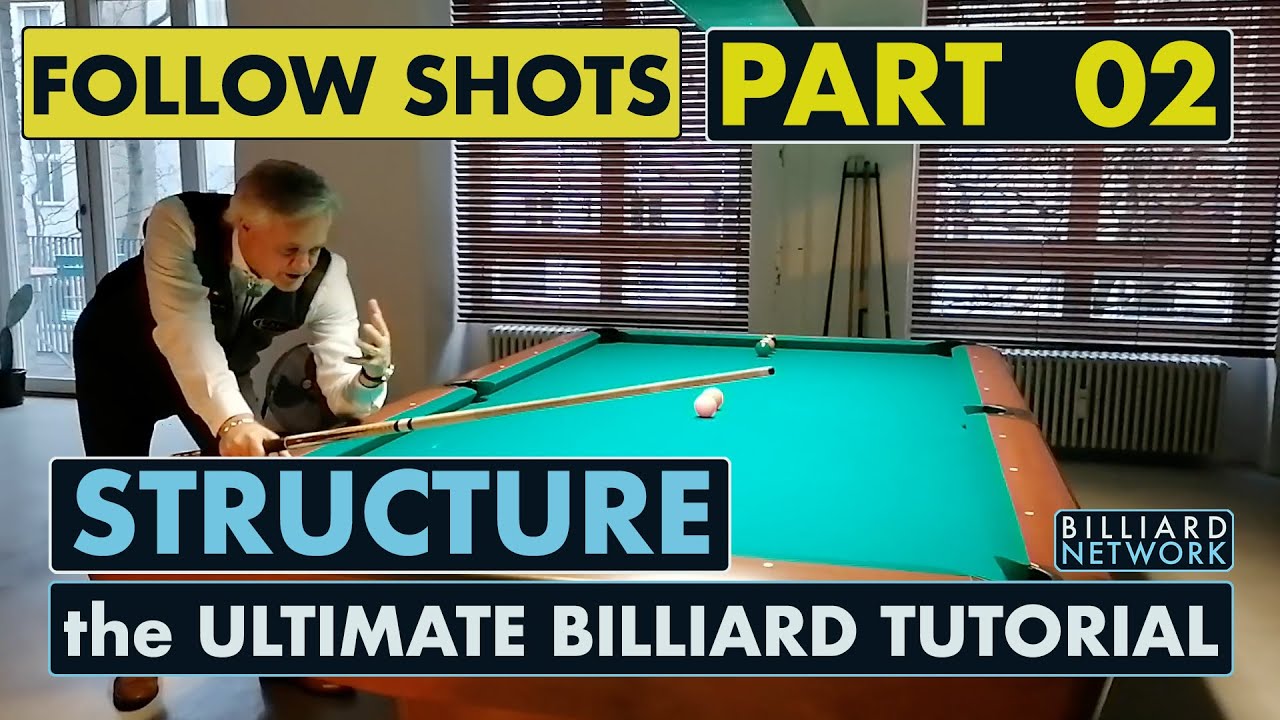 STRUCTURE | the ULTIMATE BILLIARD TUTORIAL | FOLLOW Shots Part 02 / 24 | by WC Ralph Eckert ...