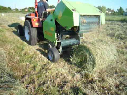 Mini Round Baler - YouTube