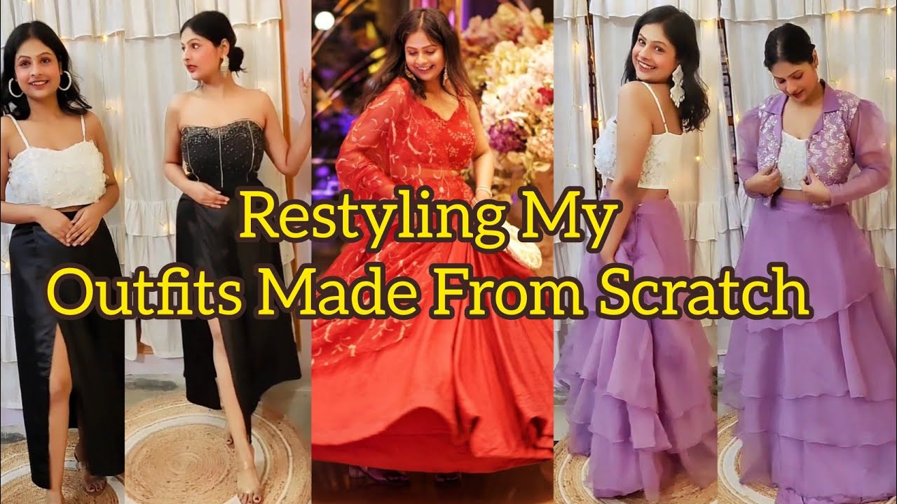 Restyling My Outfits Made From Scratch | Restyling Outfit Ideas | Reuse ...