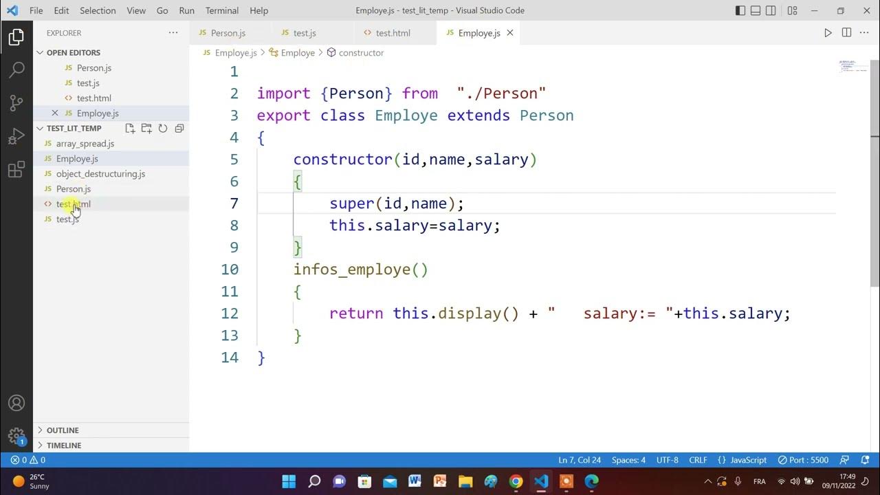 Module: Développement Front End +React JS #18 ES6 Part 15 شرح بالعربي ريياكت - YouTube