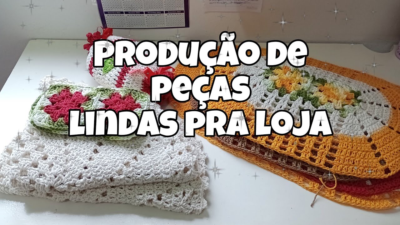 Estou fazendo mais peças pra loja de crochê #lojadecroche - YouTube