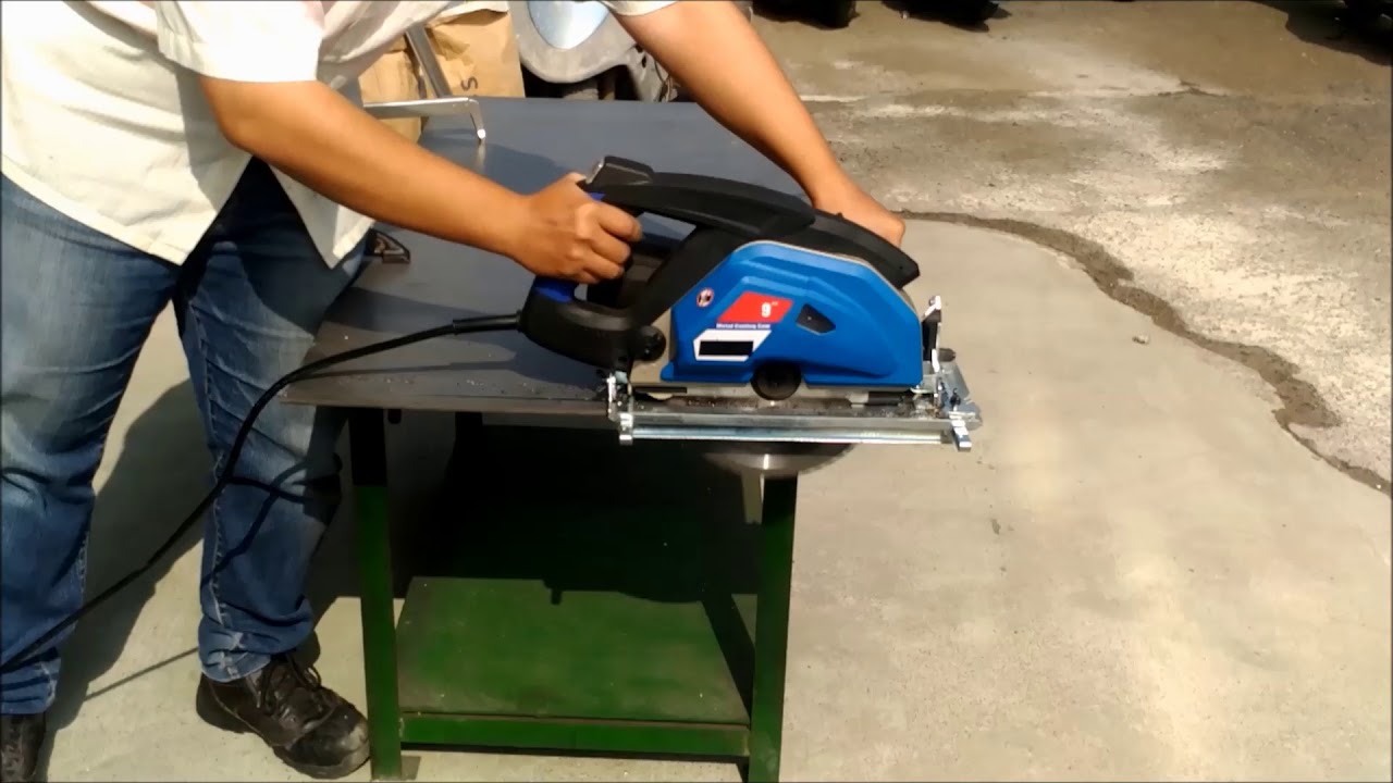 Powermake 9” Portable Metal Cutting Saw - YouTube