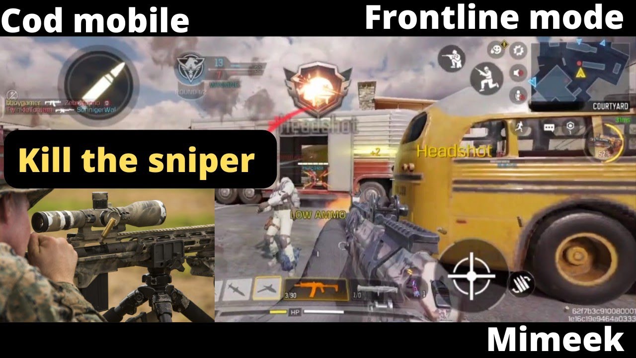 cod mobile | frontline mode | sniper ko maaro 😅 #gaming #codmobile # ...