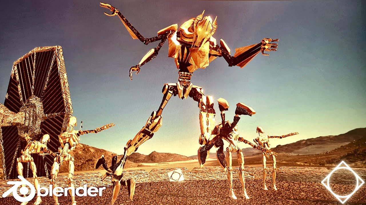 bUild GENERAL GRIEVOUS in blender - YouTube