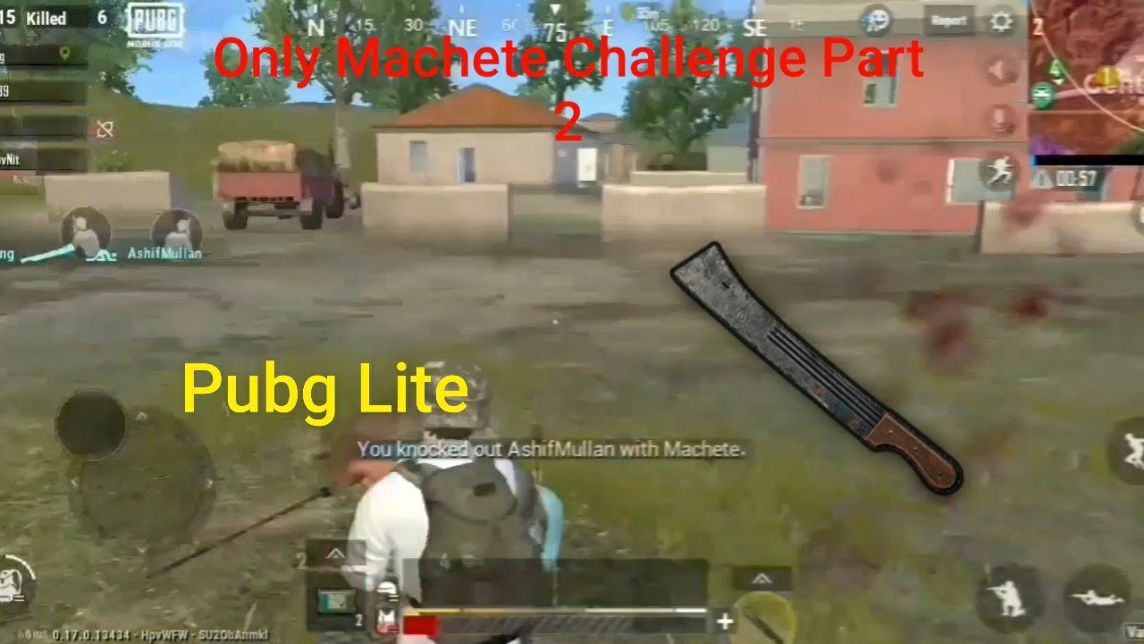 Only Machete Challenge Part 2. Pubg Lite - YouTube