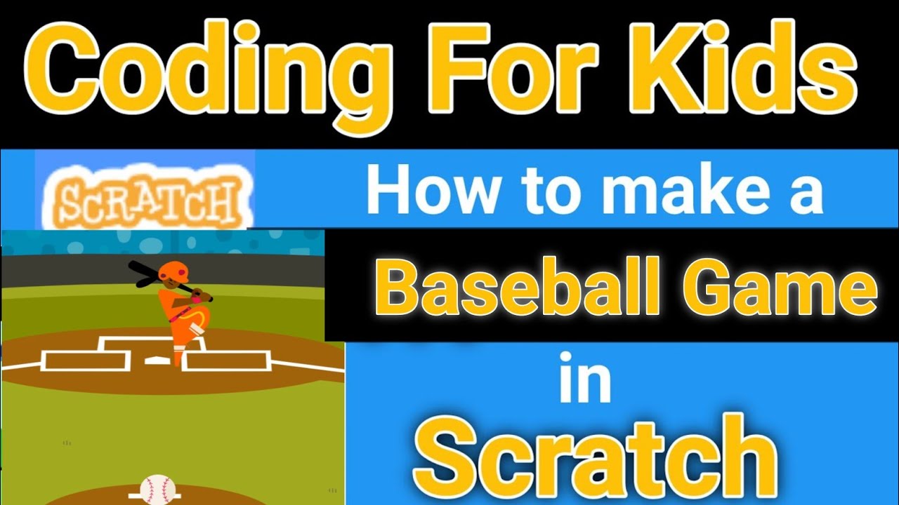 How to make a Baseball or cricket Game in Scratch | Easy tutorial for ...