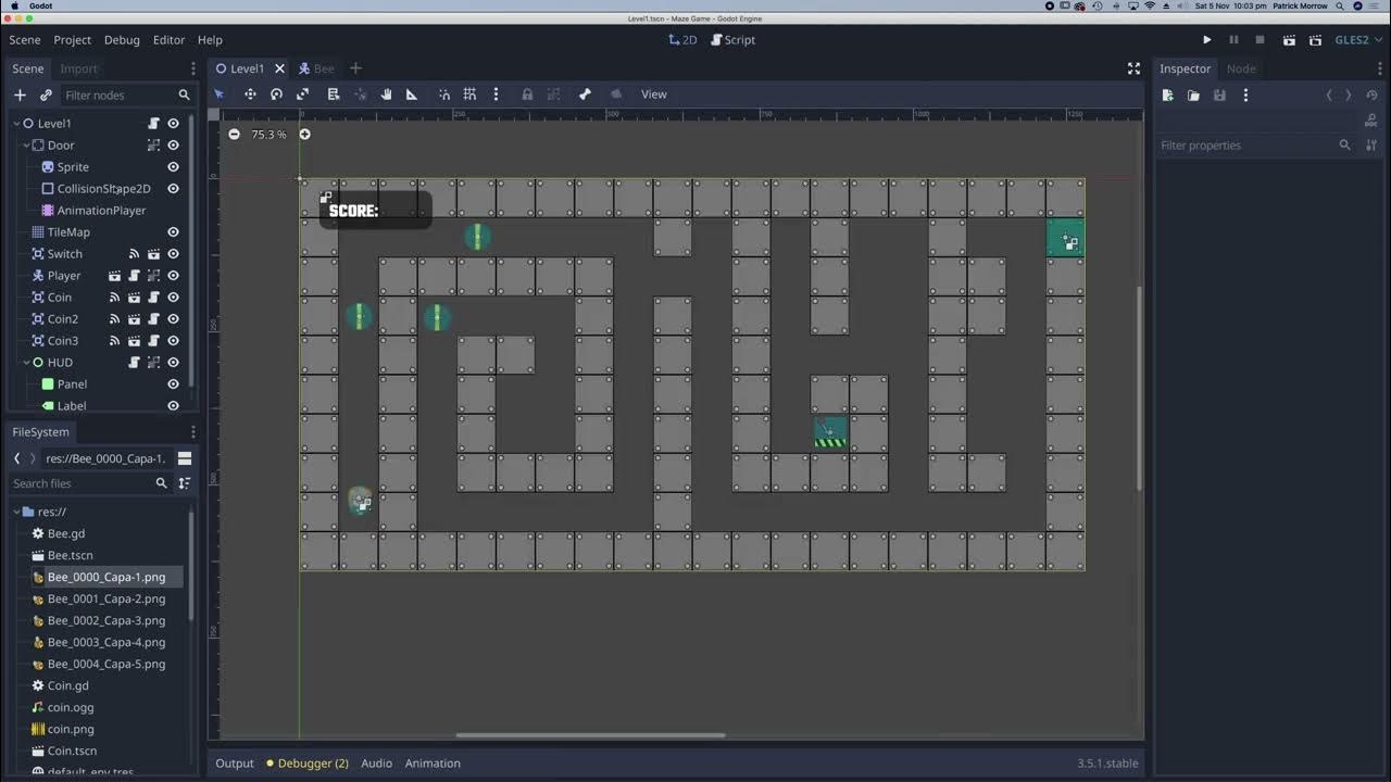 Maze Game in Godot Part 17 - Adding an enemy - YouTube