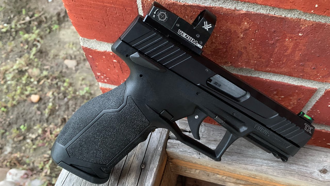 Taurus Tx22 Vortex Venum Red Dot Actual Shooting - YouTube