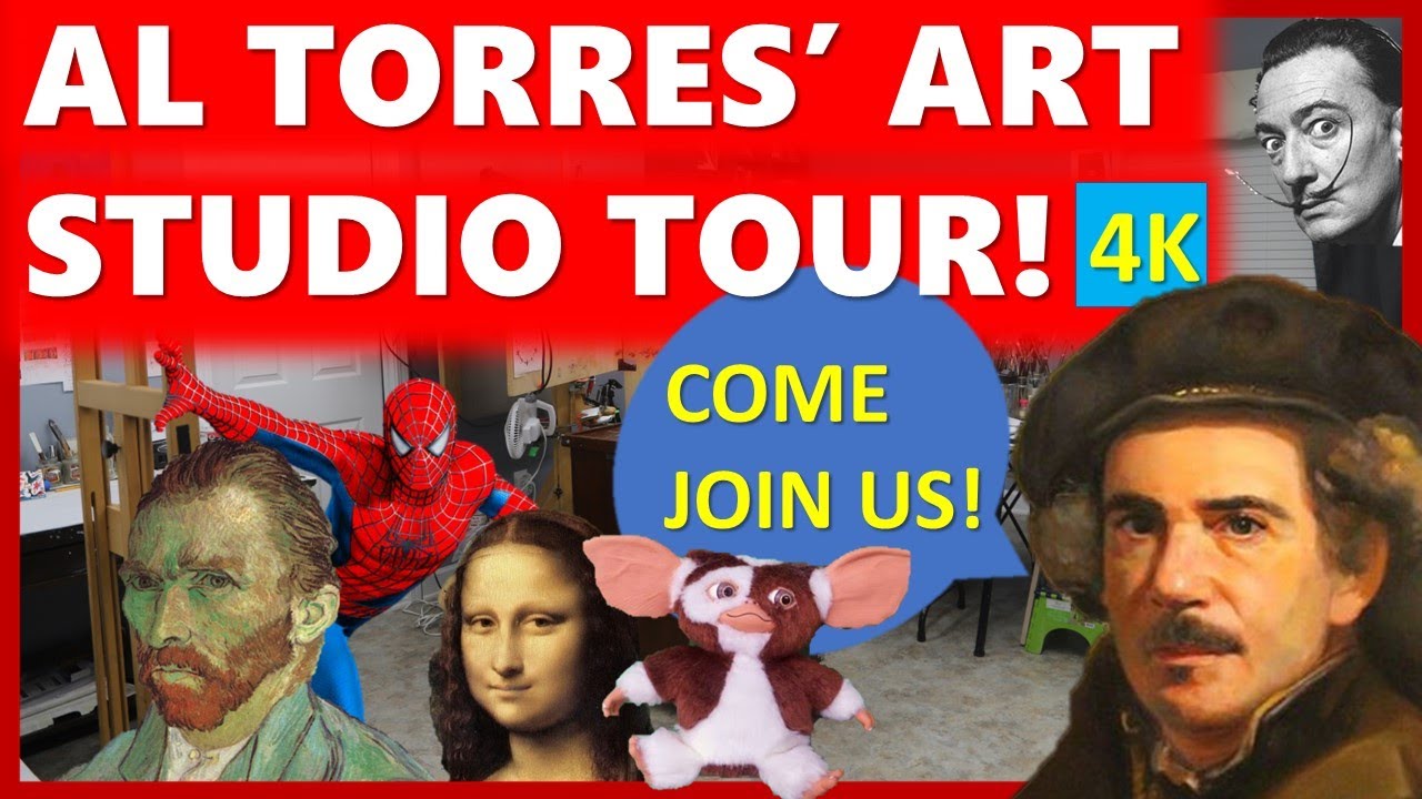 TAKE A TOUR OF OUR AMAZING ART STUDIO! 2023 - YouTube