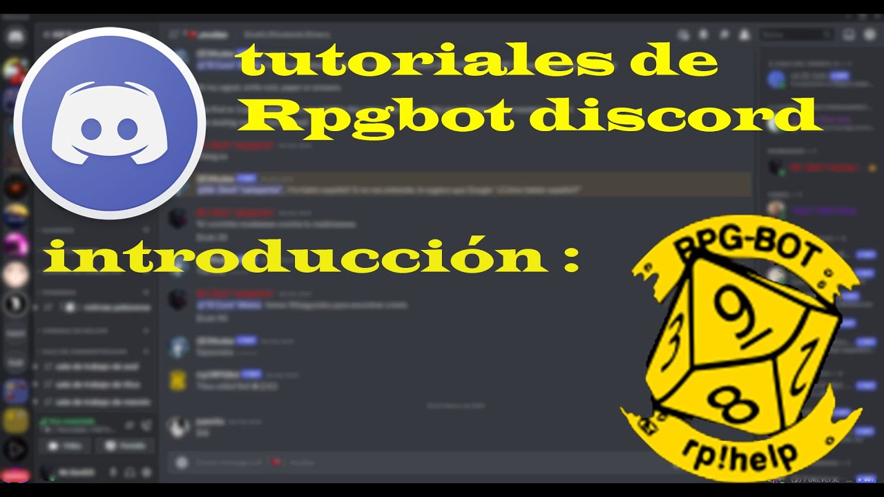 Rpgbot: tutorial de como usar el bot . . . - YouTube