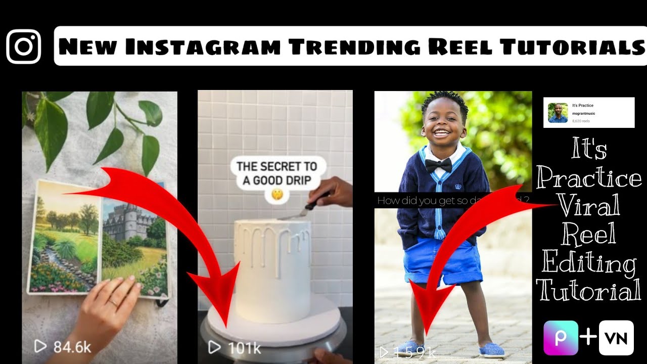 New Trending Reel Tutorials | Instagram It's practice Viral Reel ...