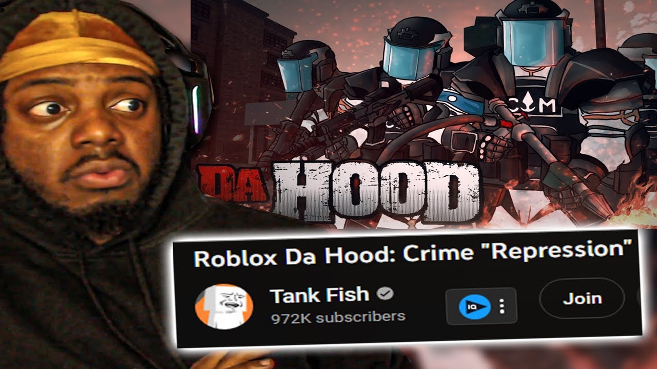 TANKFISH POLICE BRUTALITY?? | Roblox Da Hood: Crime "Repression ...