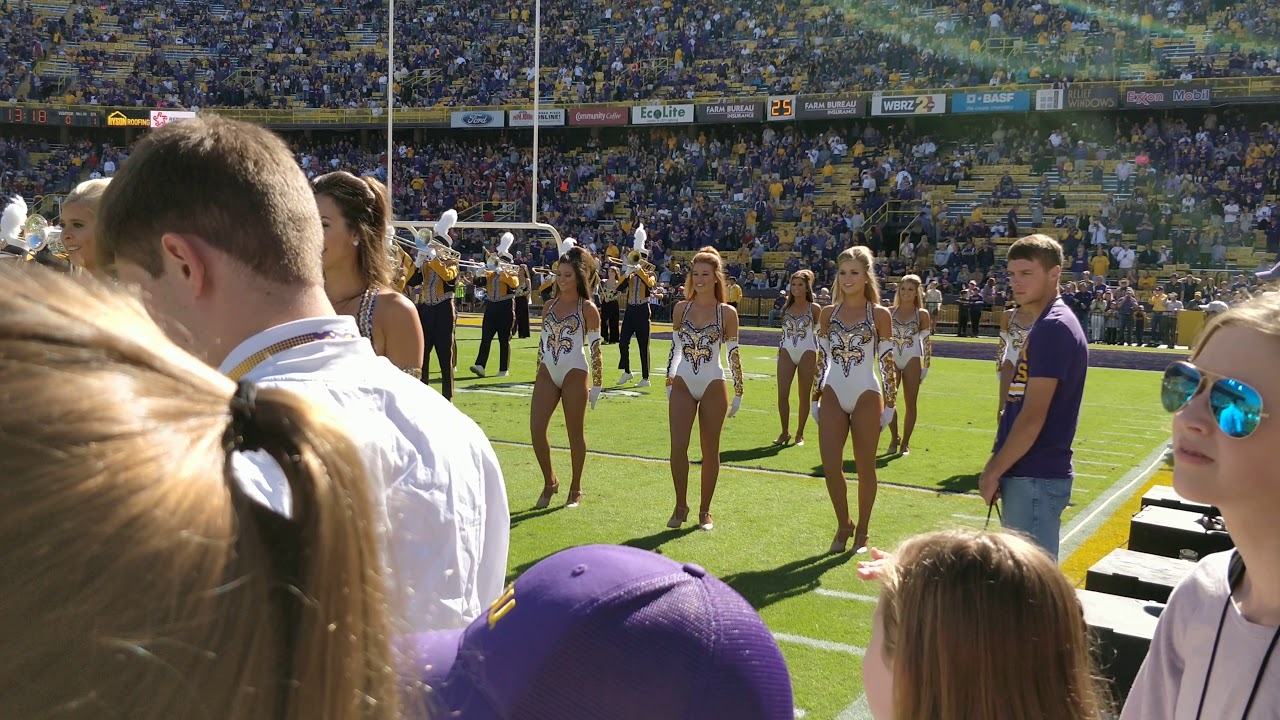 LSU Tiger Band Sideline View - YouTube