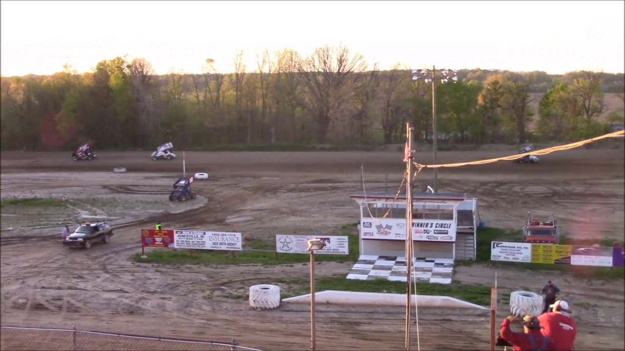 Butler Motor Speedway Sprint Heat #2 5/6/17 - YouTube