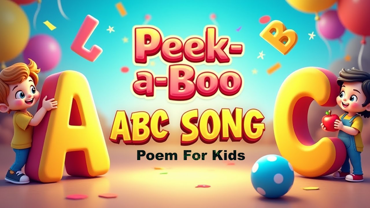 #kidoospecial 🎶 Peek-a-Boo ABC Song! 🎈 Fun Alphabet Song for Kids ...