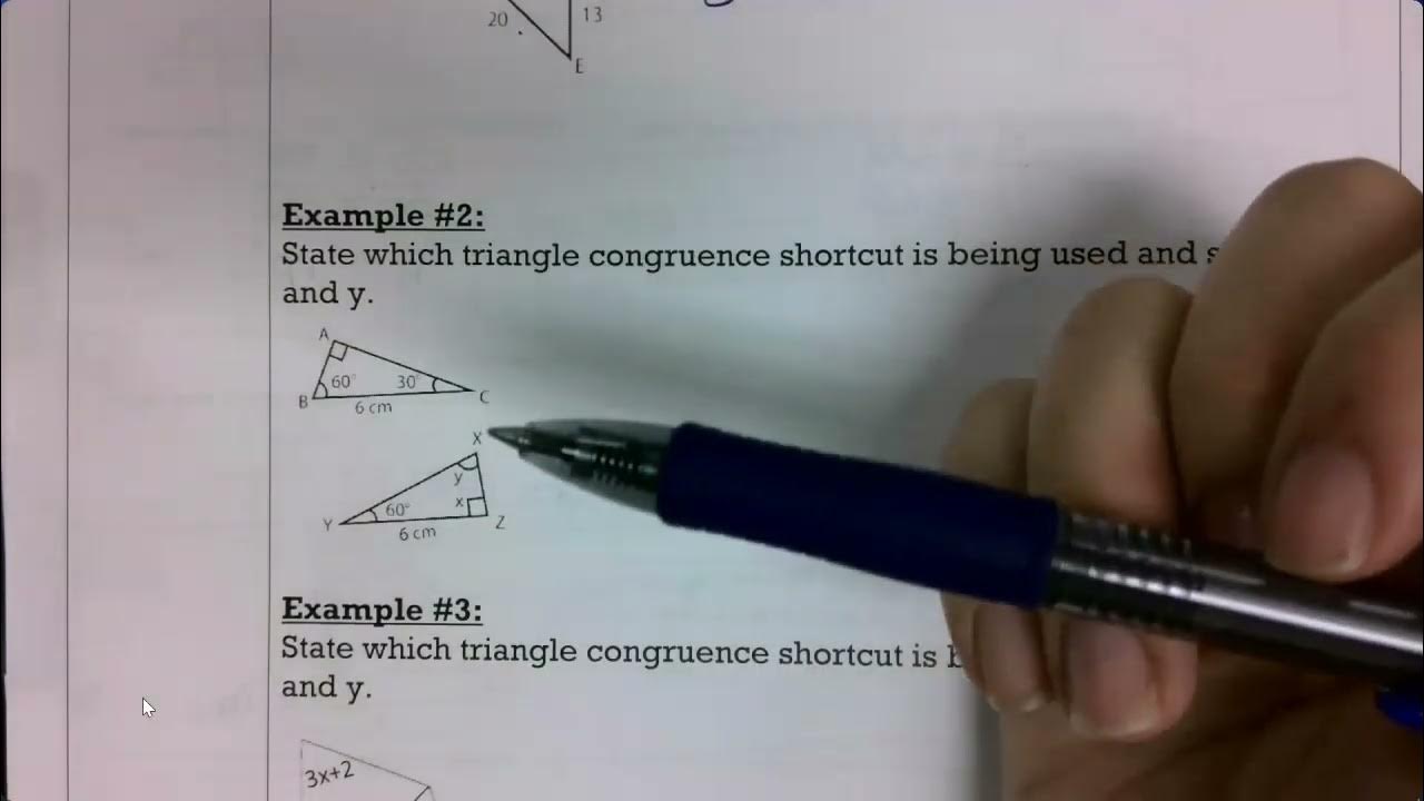 4 3 Triangle Congruence Shortcuts - YouTube