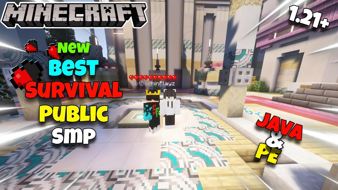 New Best Public SMP For java and Bedrock 😍 || 1.21+ Minecraft SMP ...