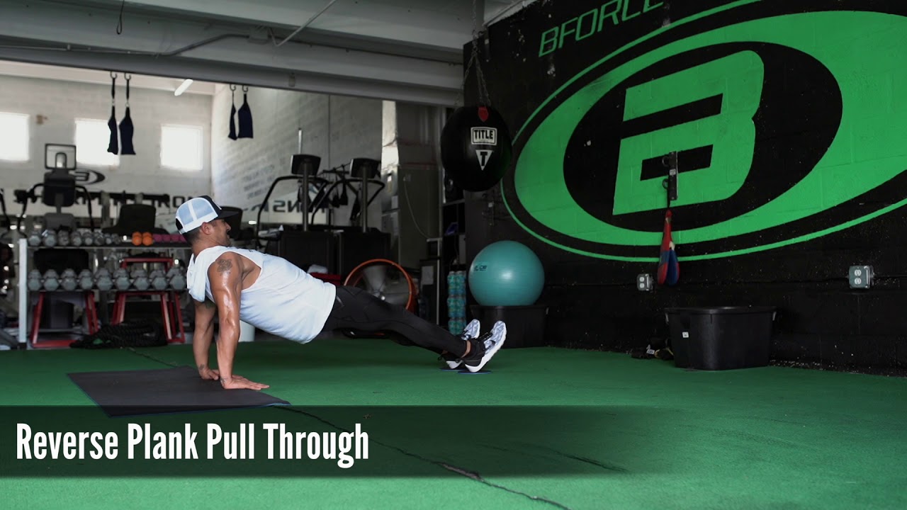 Reverse Plank Pull Thru w/ Sliding Disk (Workout Demonstration Video ...