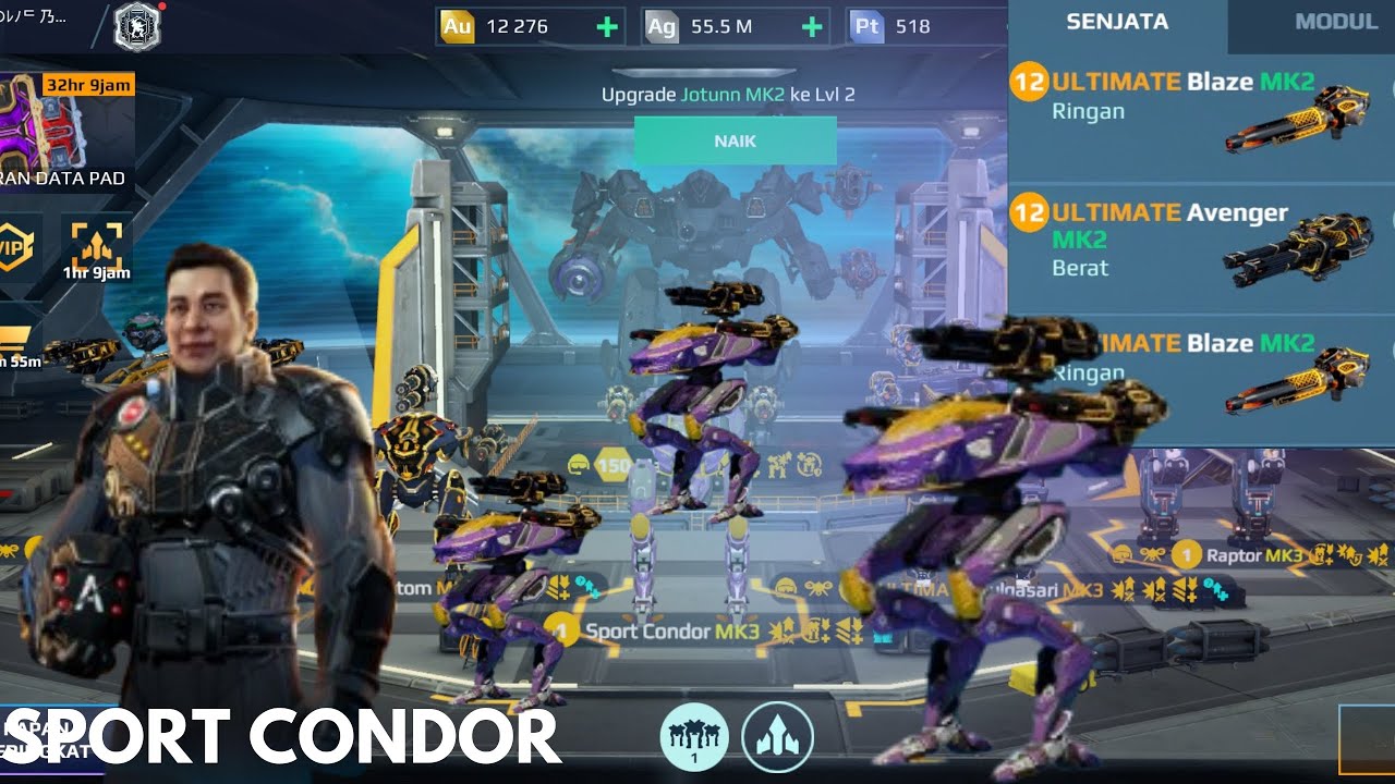 Condor robot over power || 21 kill || one game one robot || - YouTube